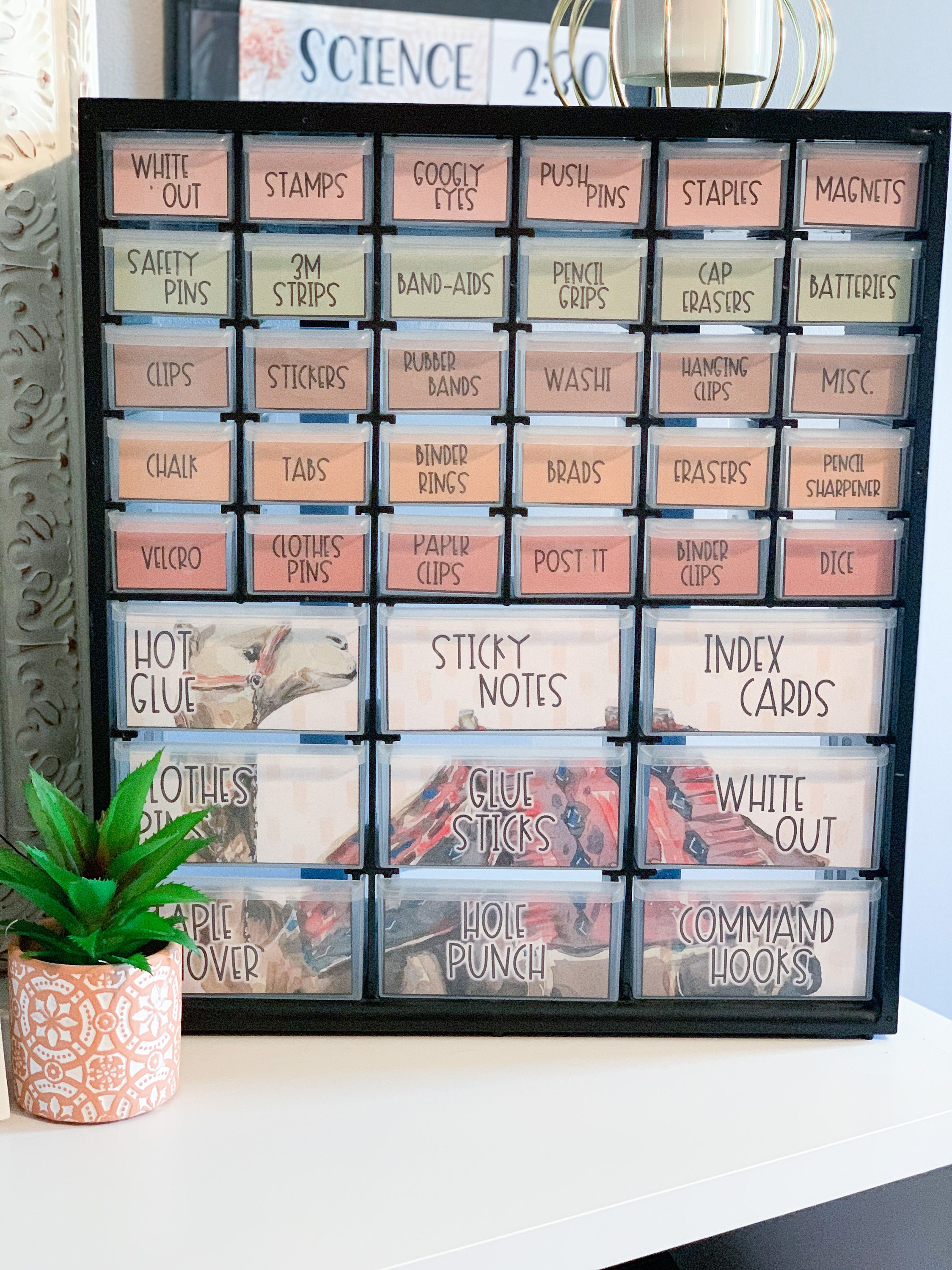 Boho Desert Teacher Toolbox Labels - Etsy