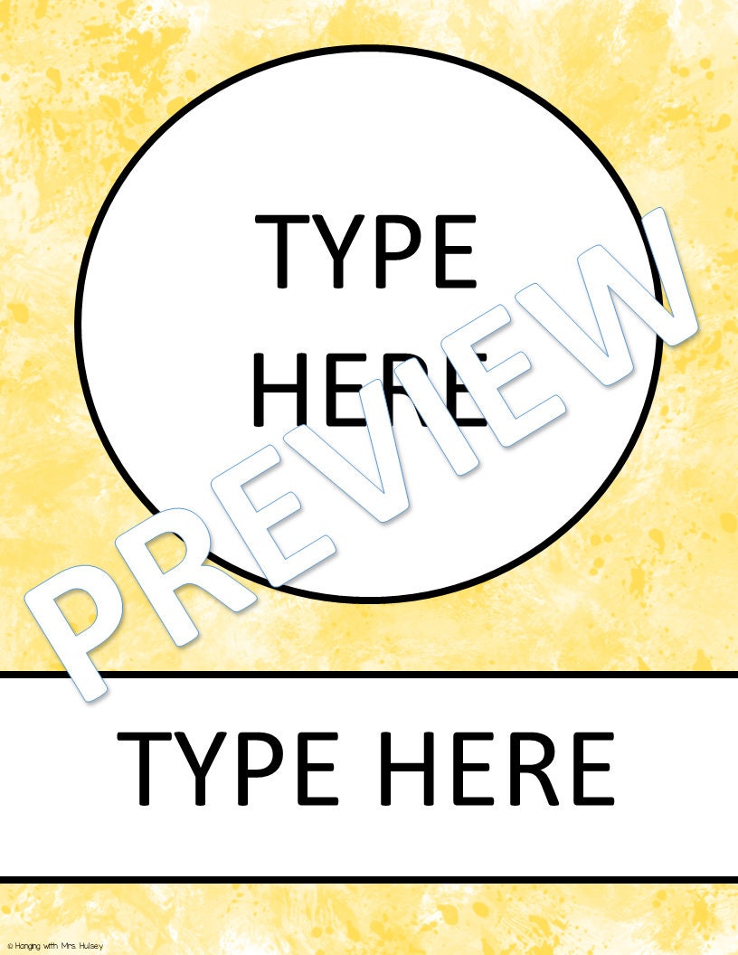 Watercolor Binder Covers and Spine Labels Watercolor Decor Watercolor ...