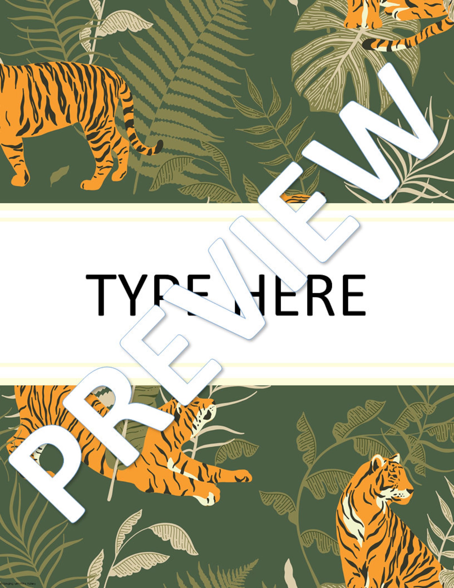 Boho Jungle Binder Covers and Spine Labels - Etsy