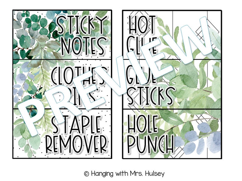 Plant Teacher Toolbox Labels: Editable Classroom Decor (powerpoint ...