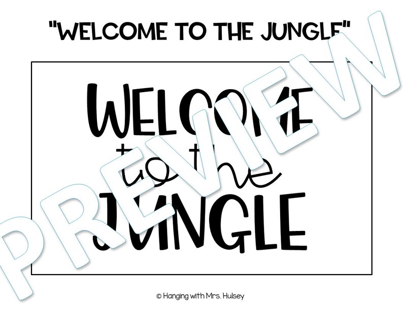 Jungle Welcome Back to School Bulletin Board: Boho Classroom Decor - Etsy
