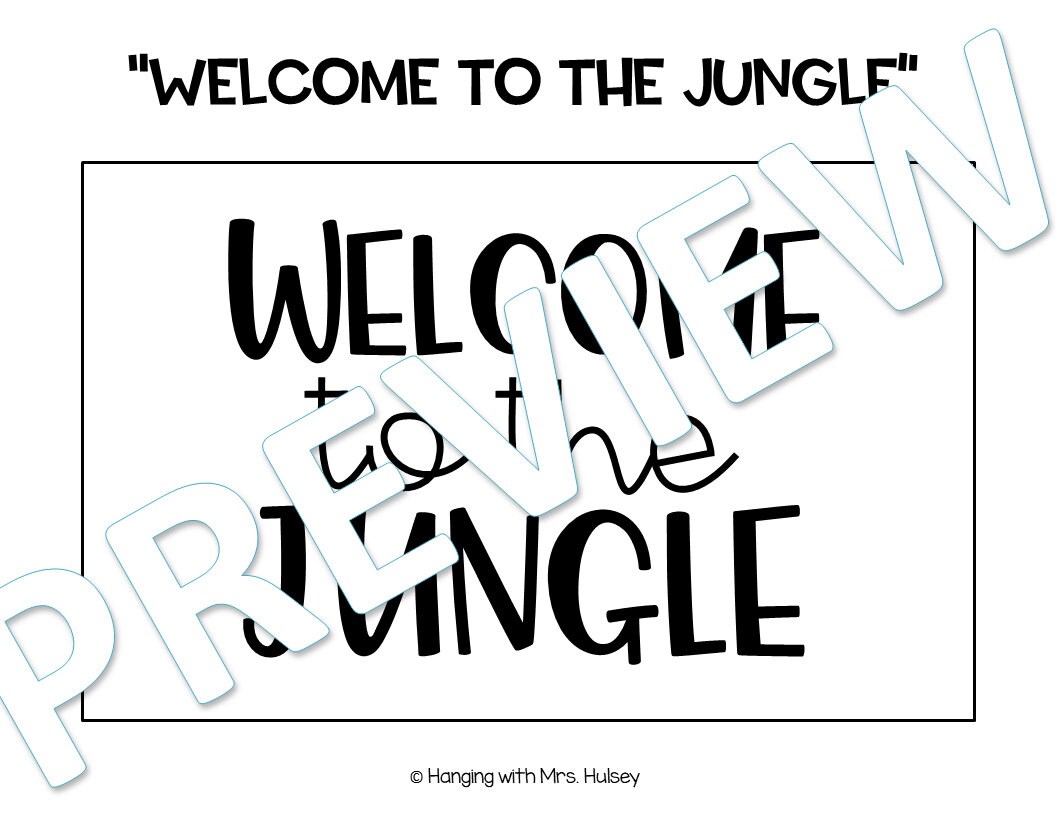 Jungle Welcome Back to School Bulletin Board - Etsy