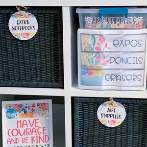 Bright Floral Classroom Decor Bundle - Etsy