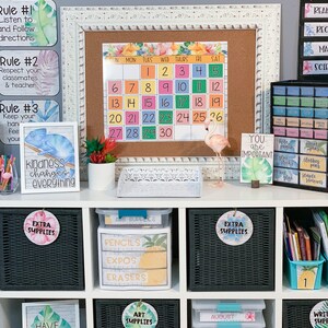 Tropical Classroom Decor Bundle - Etsy