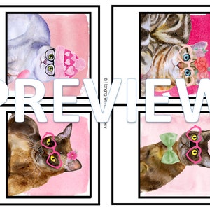 Valentine's Day Bulletin Board - Hipster Cat - Etsy