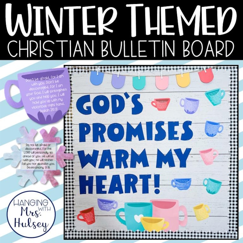 Christian Winter Bulletin Board - Etsy