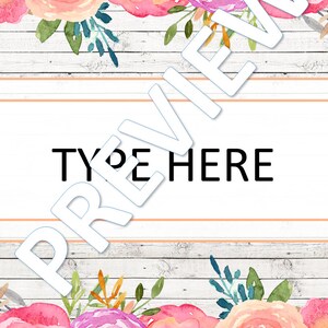 Floral Shiplap Binder Covers: Editable Classroom Decor (powerpoint) - Etsy