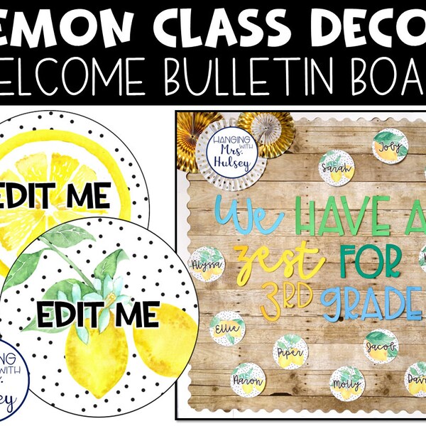 Lemon Bulletin Board - Etsy
