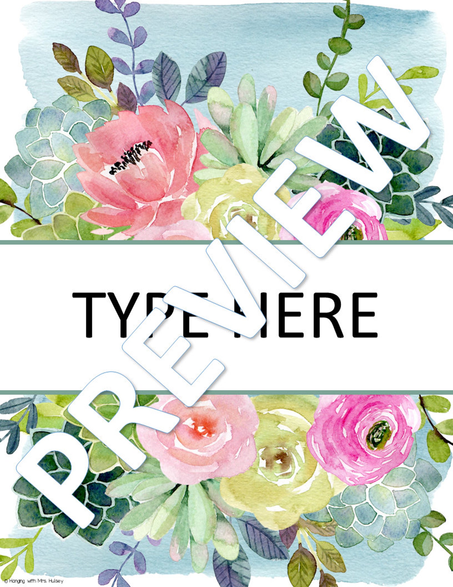 Plant Decor Binder Covers and Spine Labels - Etsy