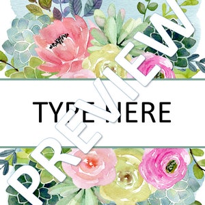 Plant Decor Binder Covers and Spine Labels - Plant Decor - Plant Class ...