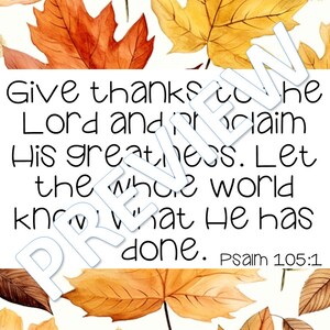 Thanksgiving Decor Bible & Christian Posters - Etsy