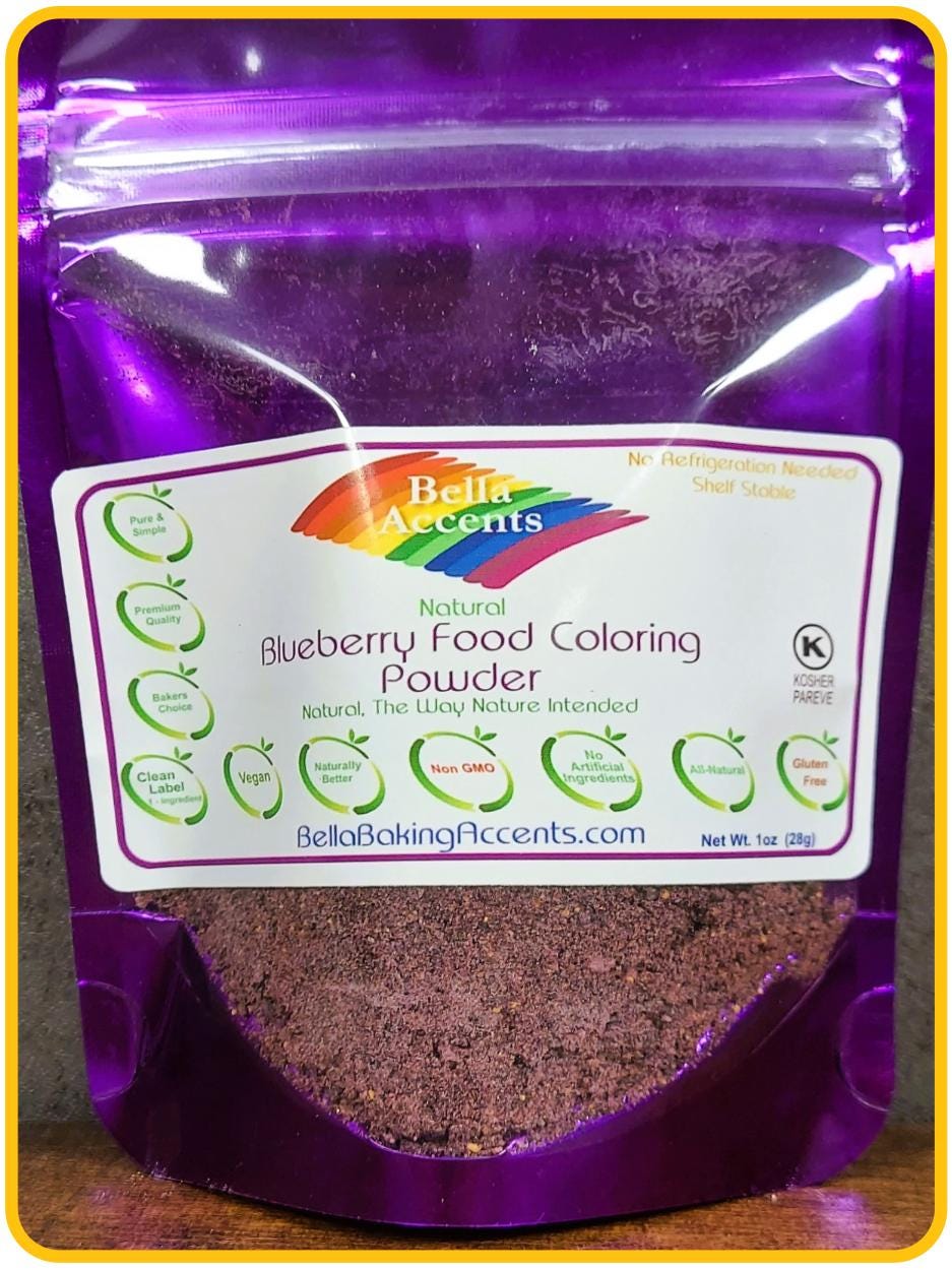 Natural Blueberry Food Coloring: Freeze-dried Fruit Powder - Etsy