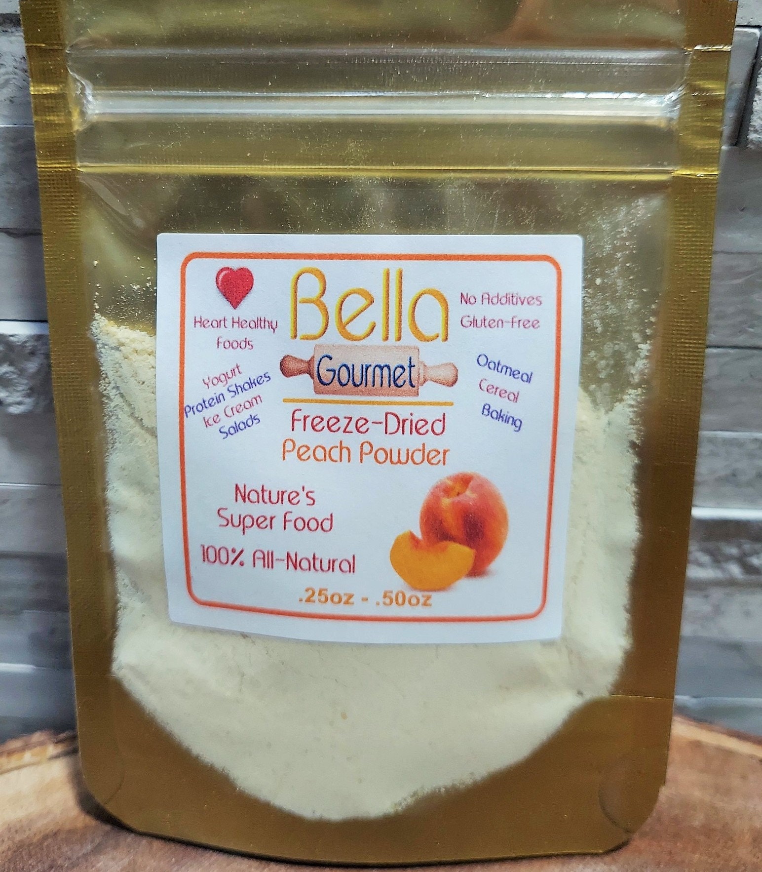 Freeze-dried Peach Powder 100% All-natural Organic Fruit Powder Perfect ...