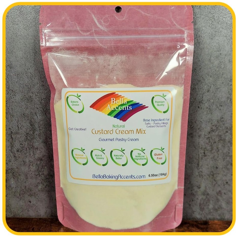 Gourmet Custard Cream Mix: All-natural Tart Pastry Base - Etsy