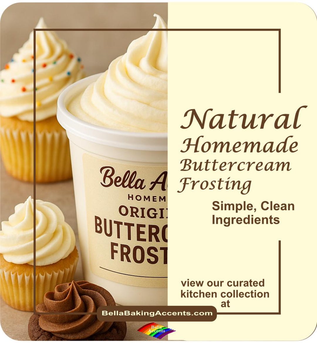 Gourmet Buttercream Frosting: Natural Homemade Icing, Choose Your ...