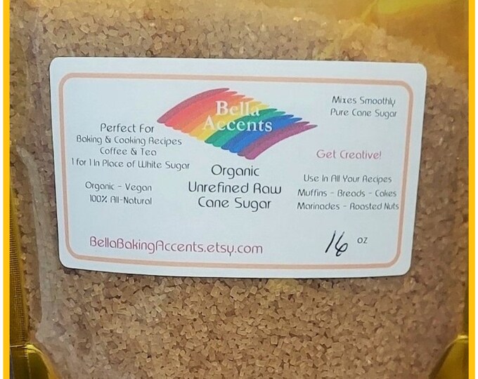 Raw Sugar 100% Natural Sugarcane Healthy Organic Sugar Non-gmo 2lb Bulk ...
