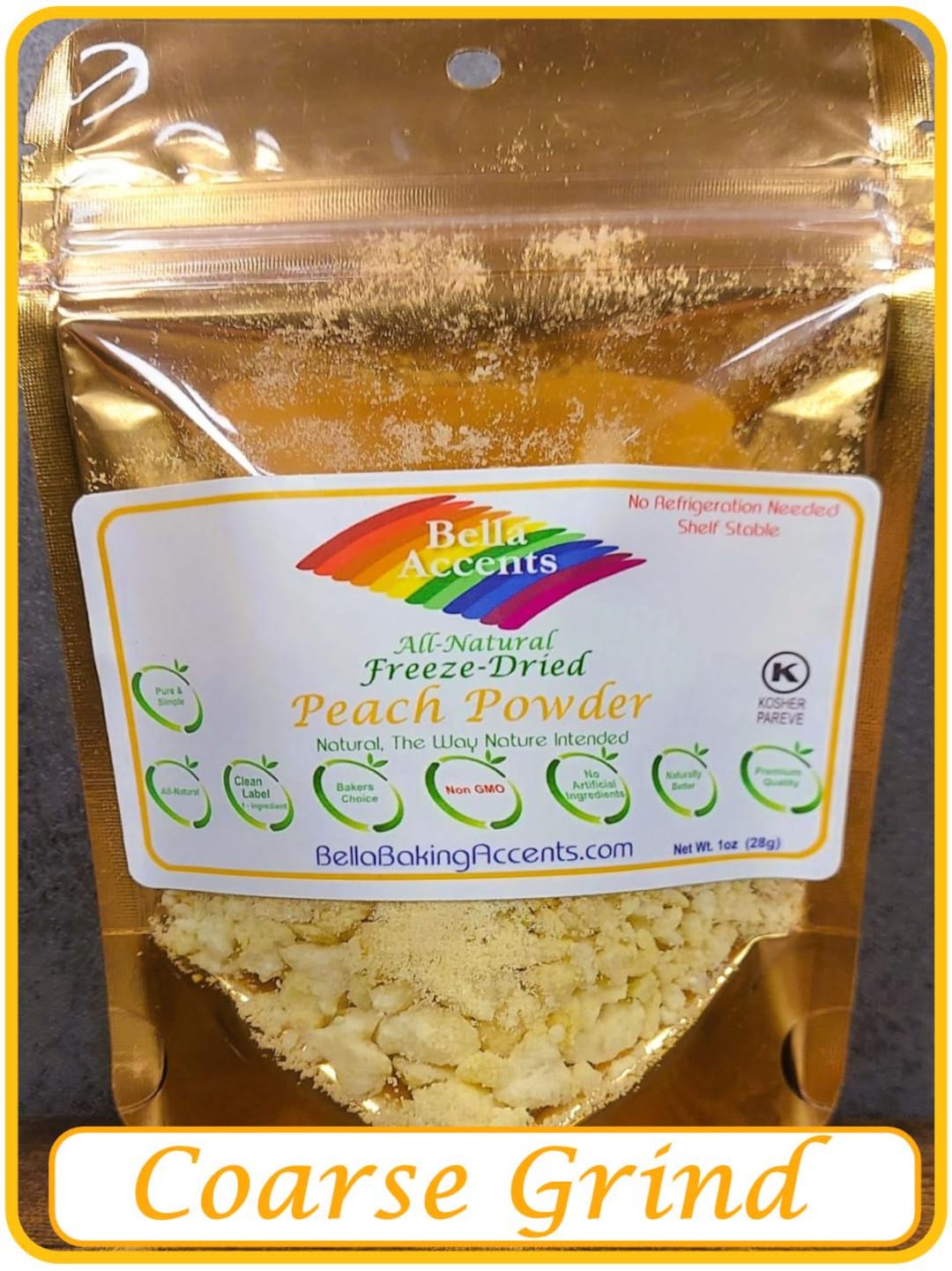 Freeze-dried Peach Powder: All-natural Baking & Dessert Topping - Etsy