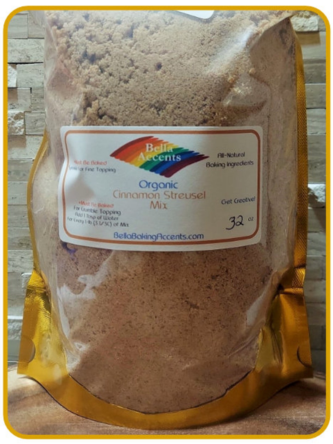 Cinnamon Streusel Topping Mix - All-natural Organic Ingredients - This ...