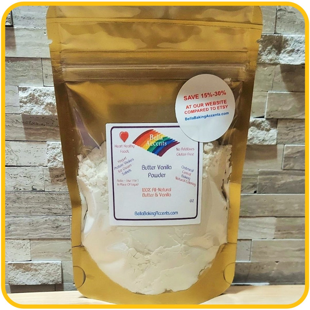Butter Vanilla Powder - Original Vanilla Bean Recipe - Natural Vanilla ...