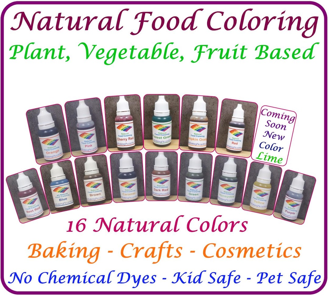 Plant-based Food Coloring Set: Natural Dyes - Etsy