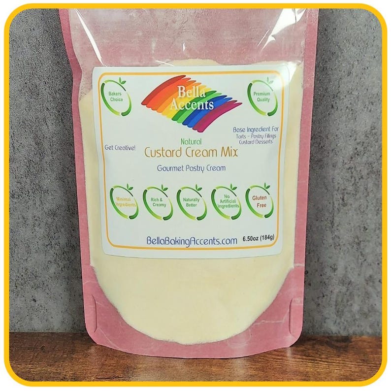 Natural Custard Cream Mix Gourmet Pastry Cream Gluten Free Dessert ...