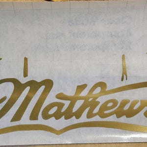 Mathews With Antlers Decal - Etsy