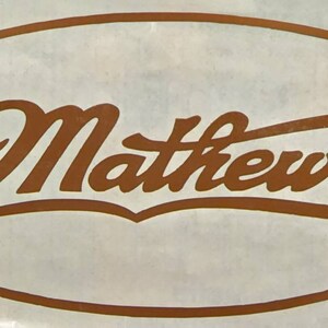 Mathews Logo Decal - Etsy