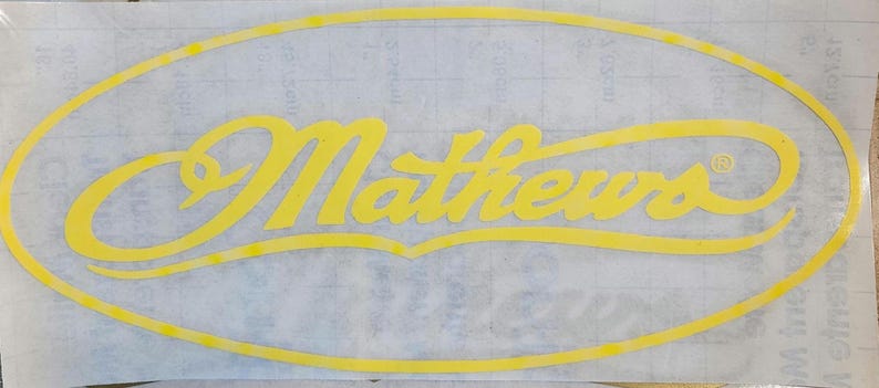 Mathews Logo Decal - Etsy