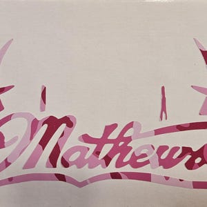 Mathews With Antlers Decal - Etsy