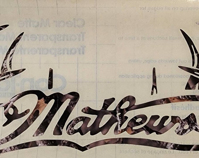 Mathews With Antlers Decal - Etsy