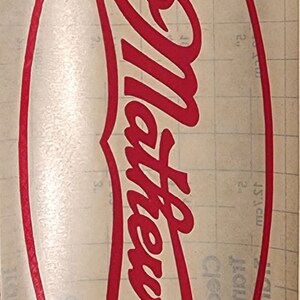 Mathews Logo Decal - Etsy
