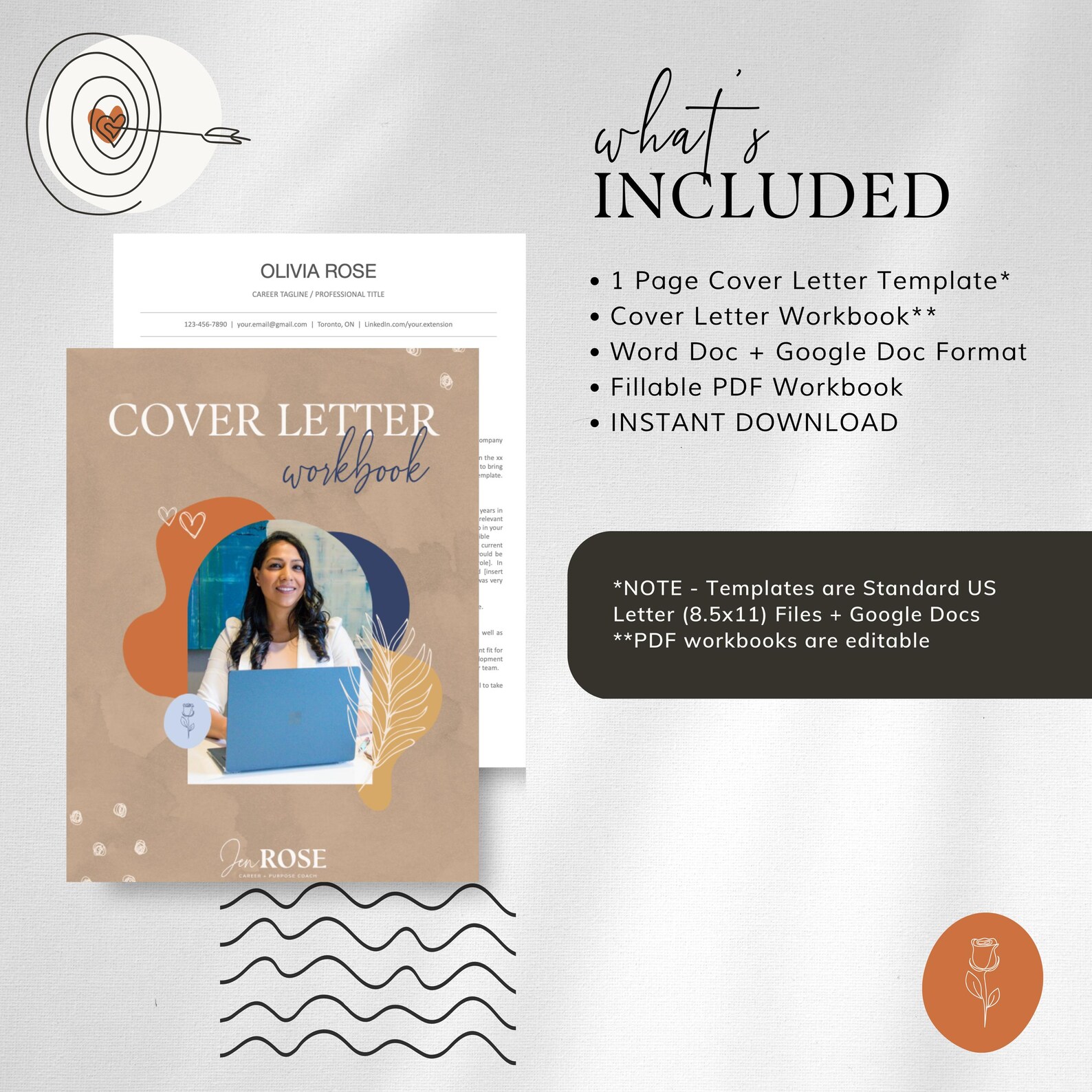 Cover Letter Template, Google Docs, Microsoft Word, Mac Pages Including ...
