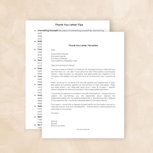 Professional Interview Thank You Letter Template , Job Interview Follow ...