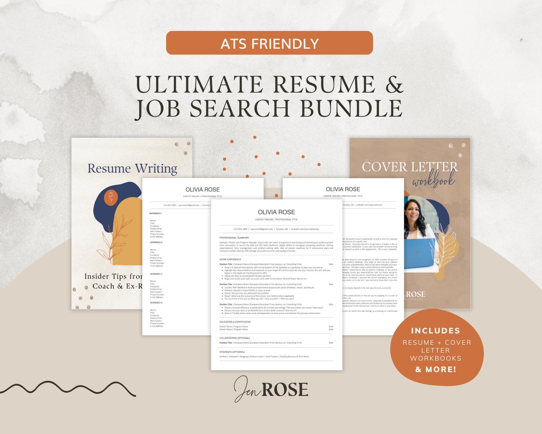 The Ultimate ATS Friendly Resume, Cover Letter, Linkedin & Job Search ...