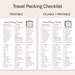 Pink Fillable Travel Planner Digital Printable, Travel Packing ...