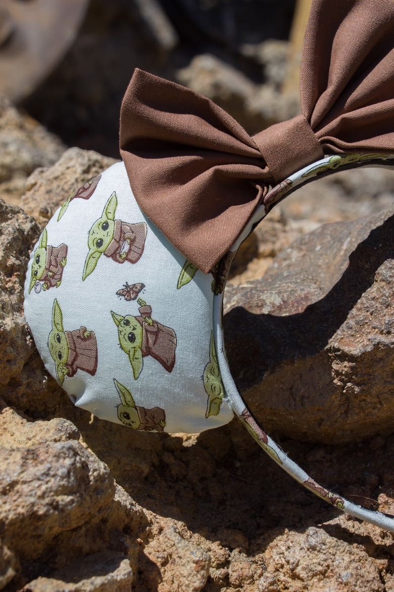 Happy Grogu the Mandalorian Minnie Mouse Ears - Etsy