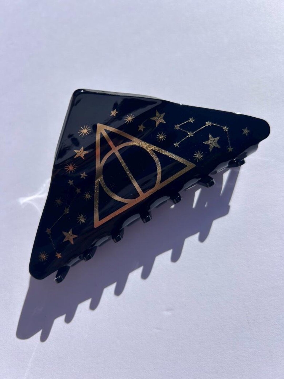 Magical Hogwarts Harry Potter Deathly Hallows Claw Clip - Etsy