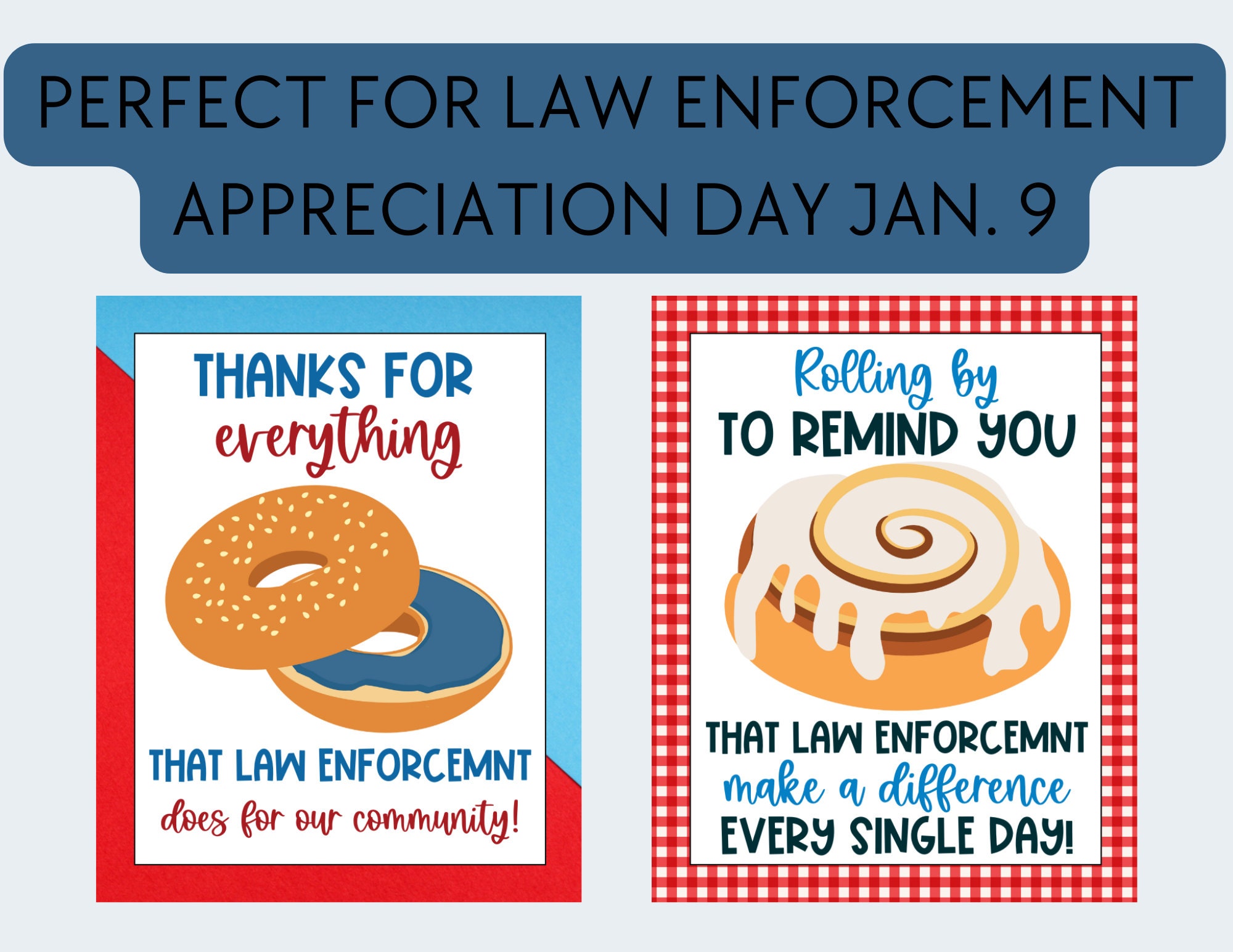 Law Enforcement Appreciation Day Posters and Signs for the Office or ...