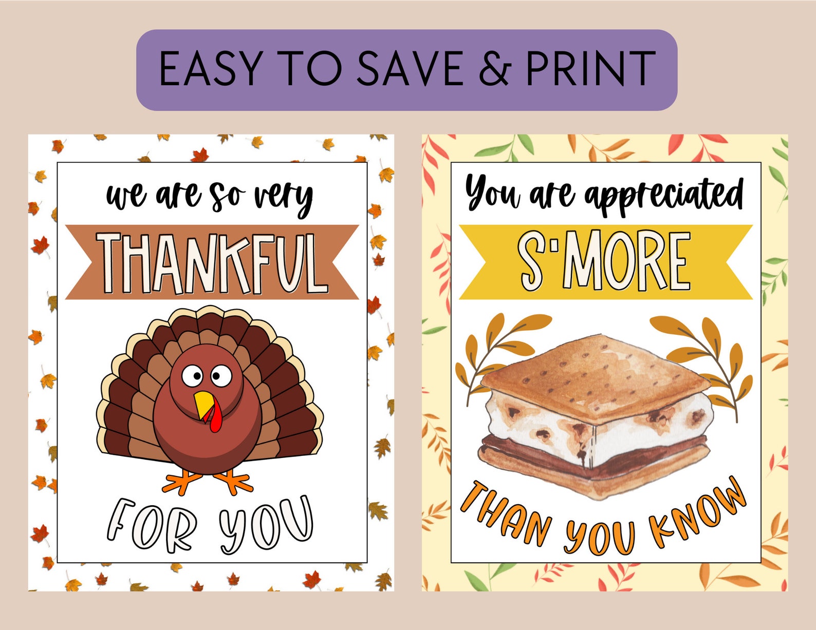 FALL Themed Staff Appreciation 8X10 Signs - Pie, Muffins, Bagels ...