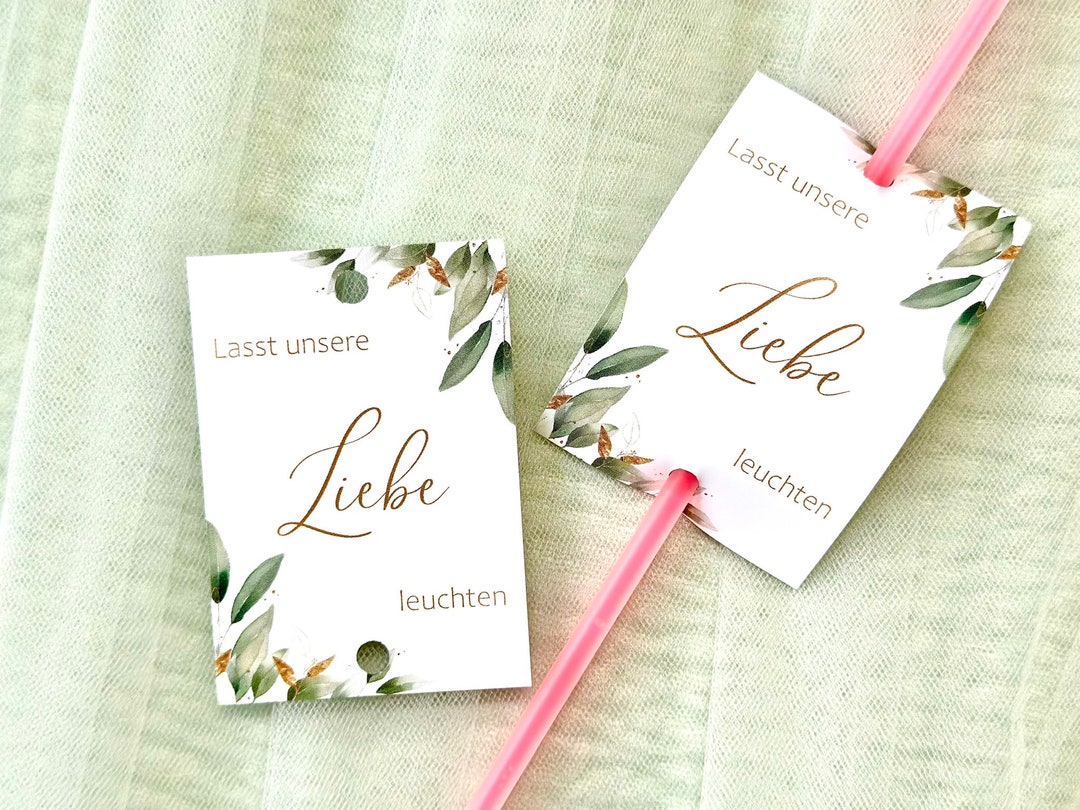 Glow Stick Signs Perforated, Various Colors, With/without Glow Stick ...