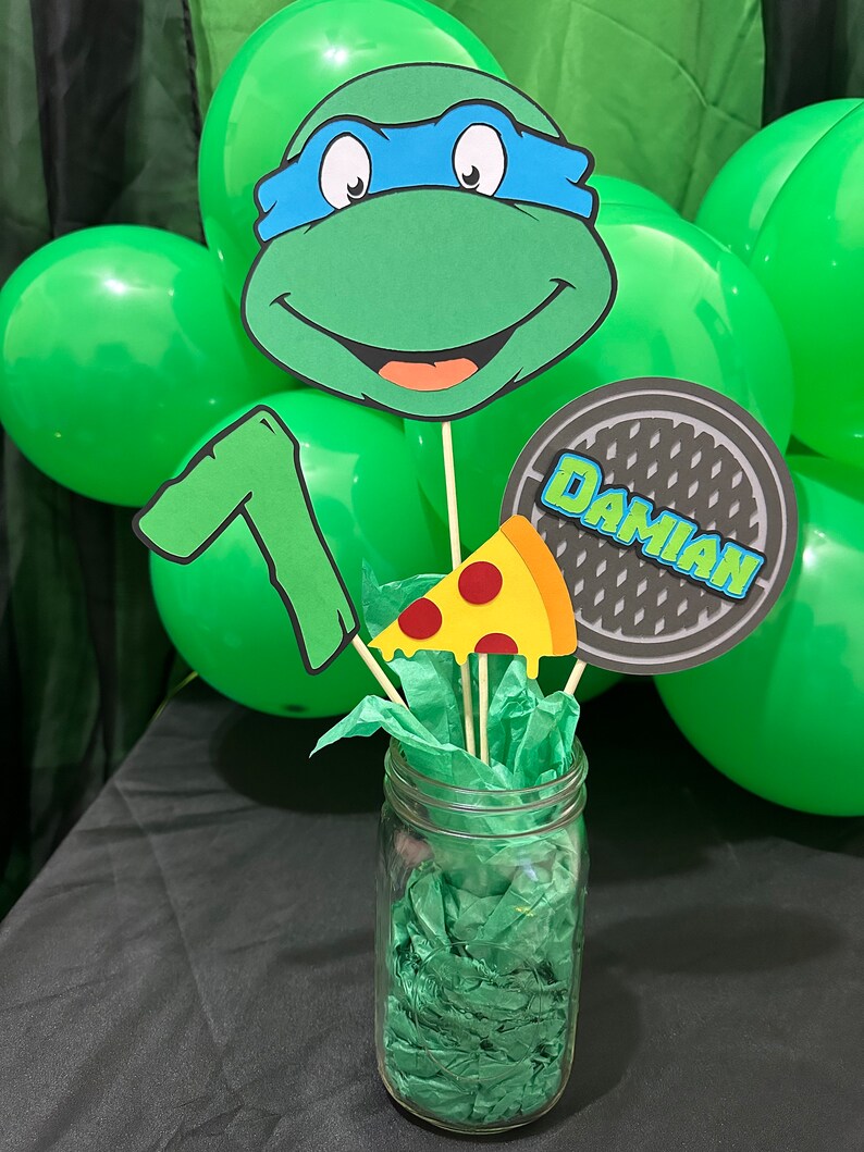 Ninja Turtles Inspired Centerpiece Set - Etsy