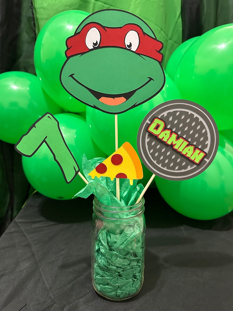 Ninja Turtles Inspired Centerpiece Set - Etsy UK