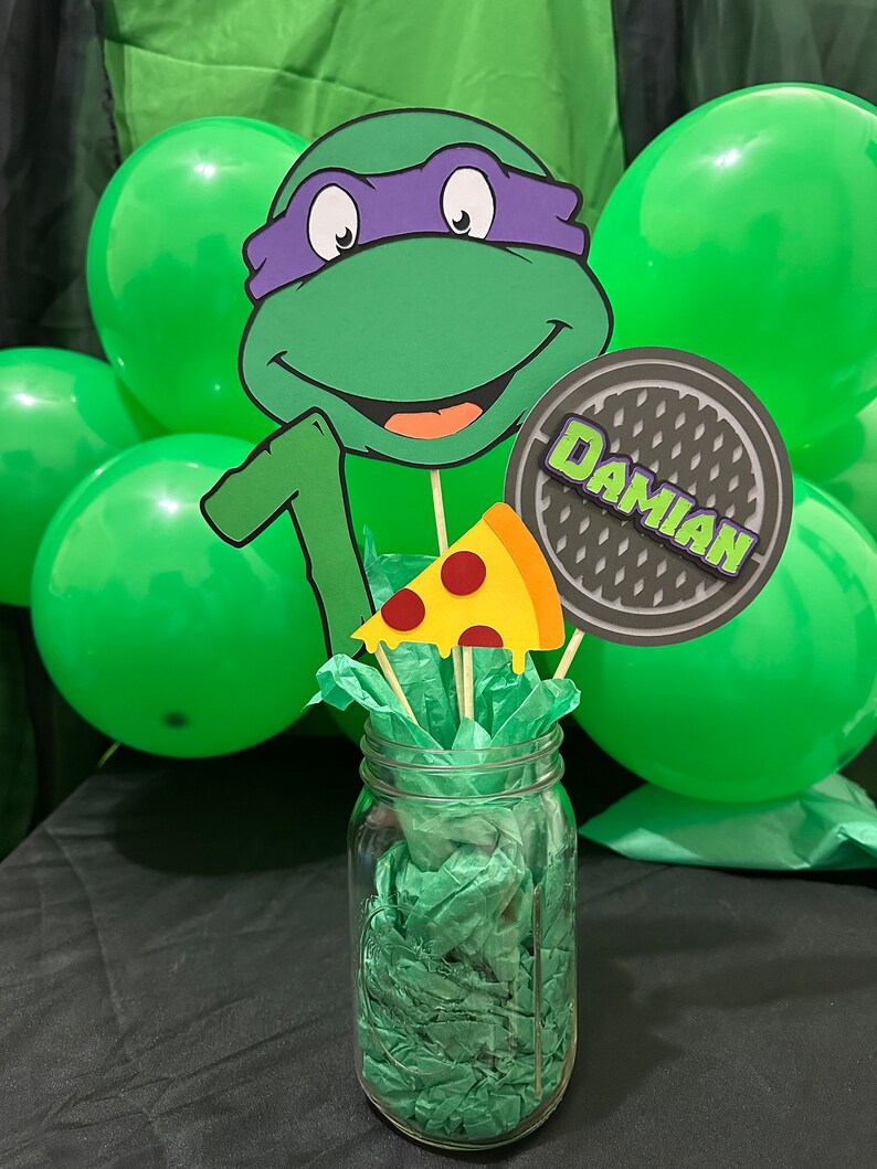 Ninja Turtles Inspired Centerpiece Set - Etsy