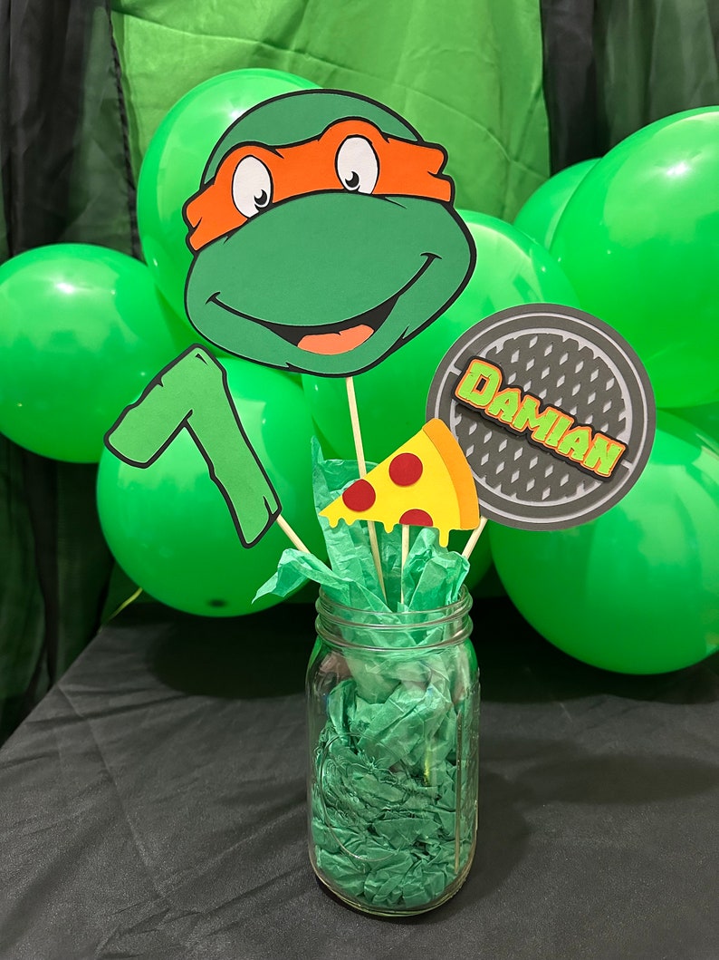 Ninja Turtles Inspired Centerpiece Set - Etsy