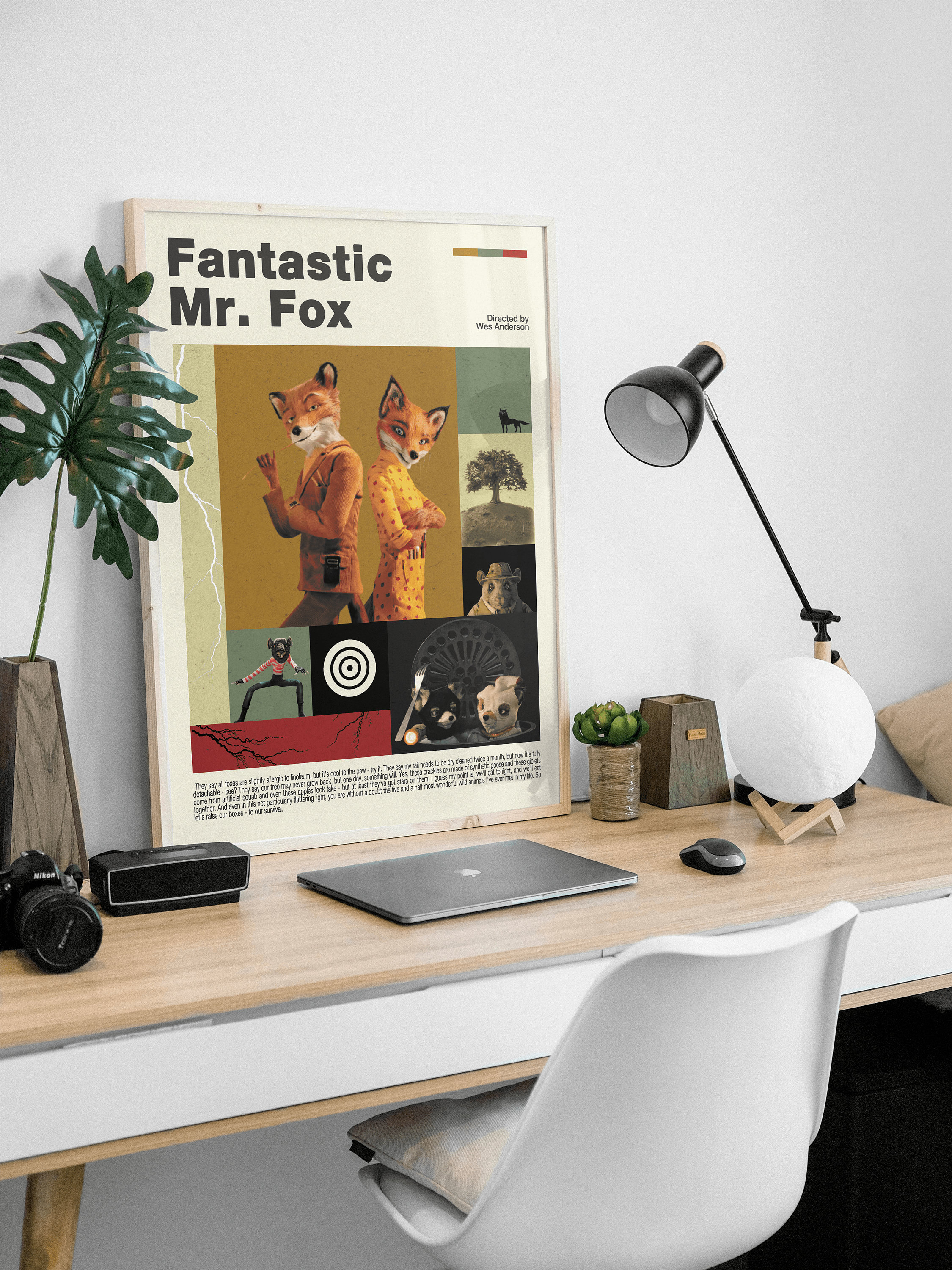 Fantastic Mr. Fox Poster | Wes Anderson | Minimalist Movie Posters