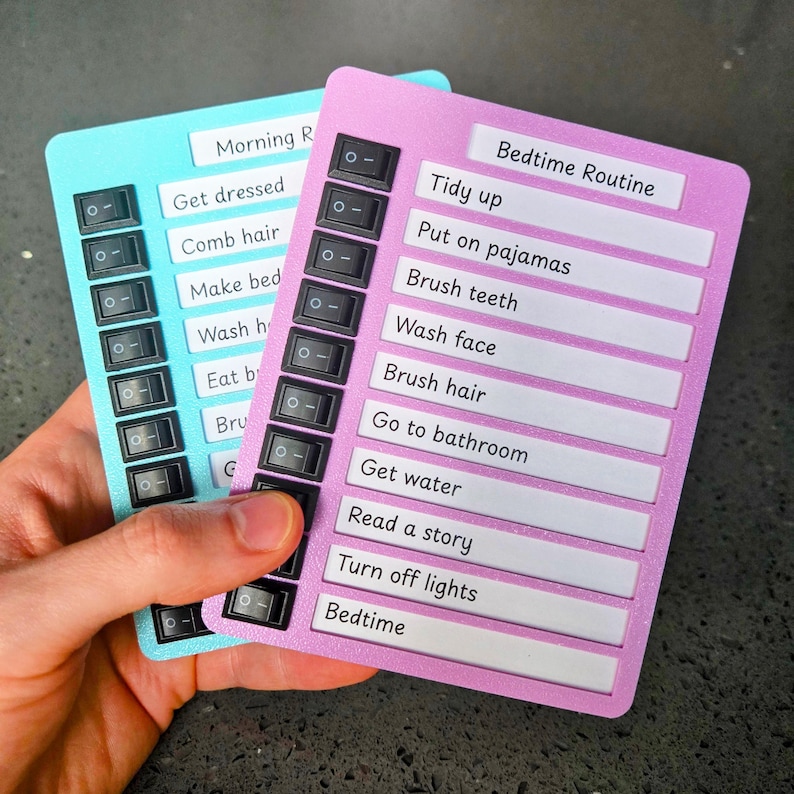 Habit Tablet™ Chore Chart 2-pack - Morning and Bedtime Routine Chart ...