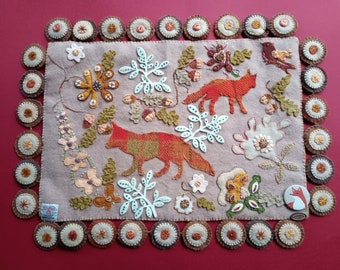 Wool Applique Penny Rug Pdf E-pattern - Etsy