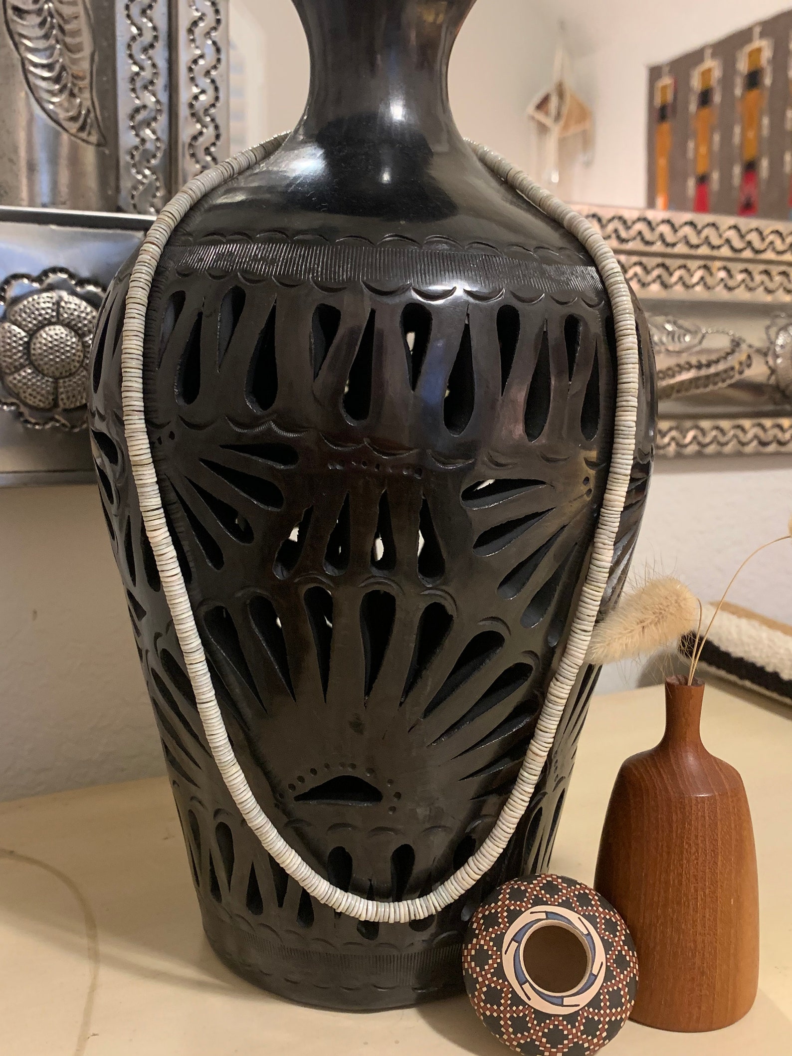 Vintage Heishi Beaded Necklace,handmade Necklace,old Pawn Heishi,single ...