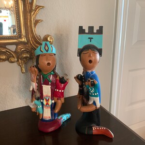 Rare Couple Storyteller Woman With Tabilita Signed by Pablo Quintana ...