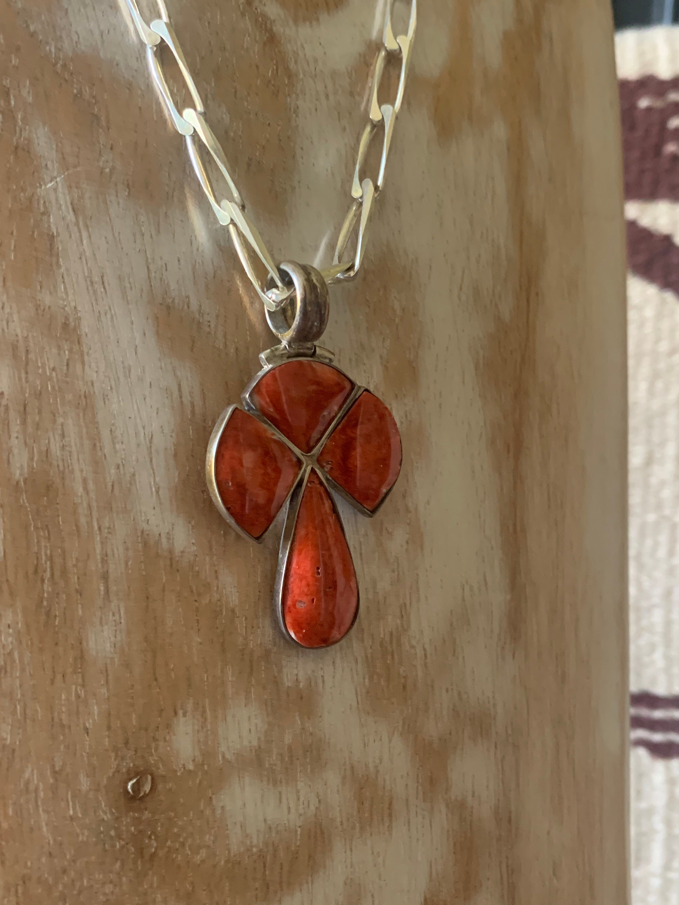 Vintage Spiny Oyster Cross Pendant,sterling Spiny Oyster Cross Pendant ...